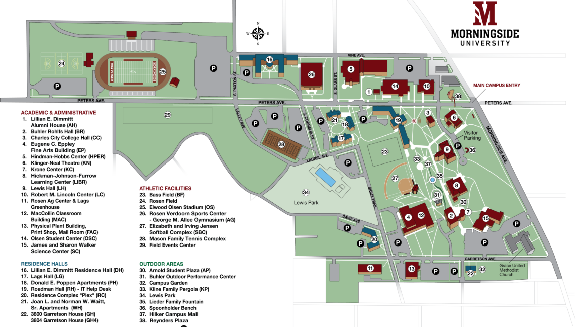 Maps & Parking | Morningside University
